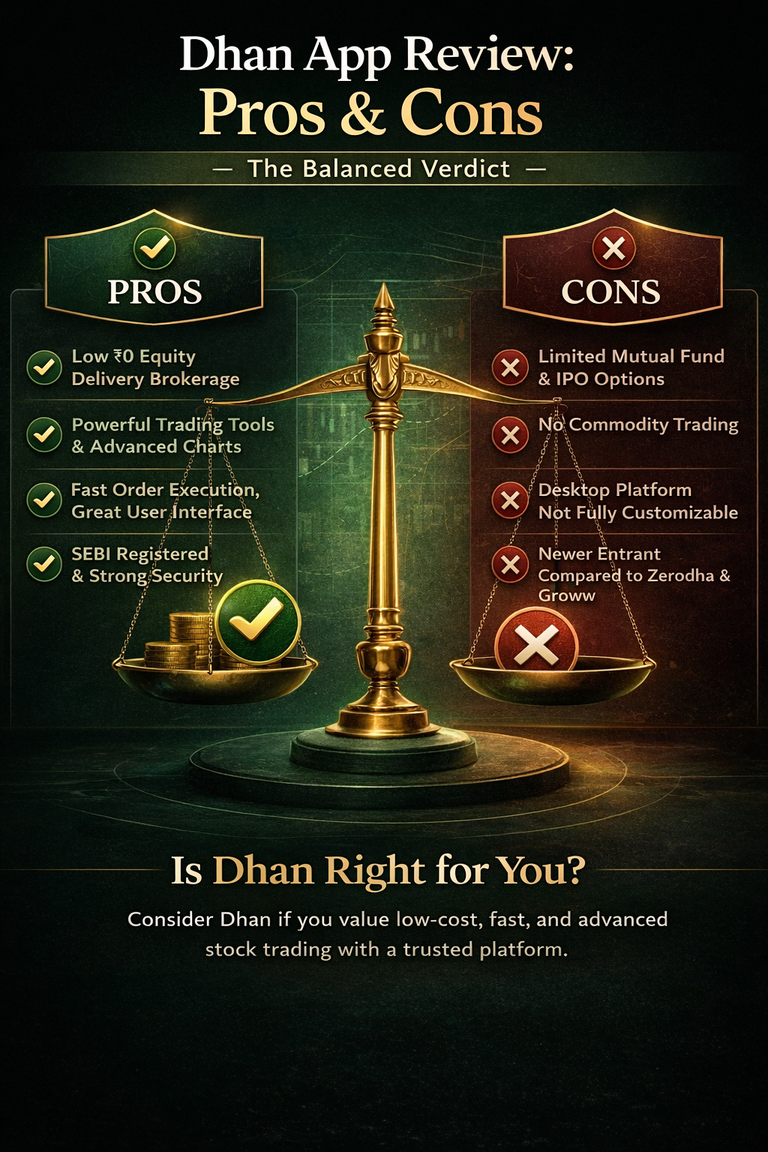Dhan App Review 2026: Features, Charges, & Referral Code DHAN30