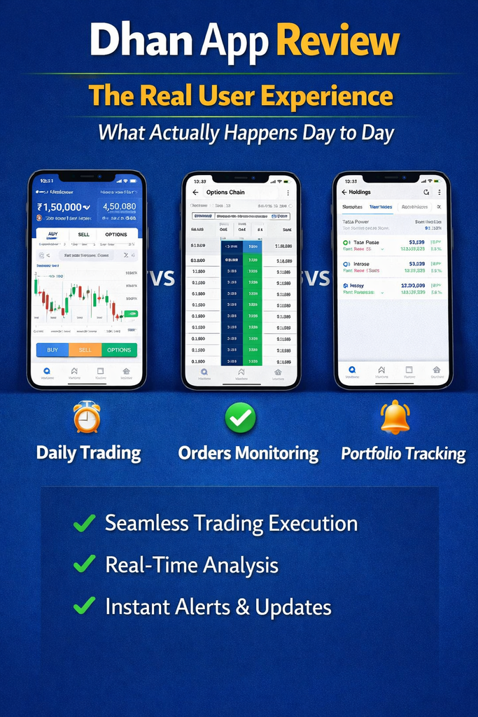 Dhan App Review 2026: Features, Charges, & Referral Code DHAN30